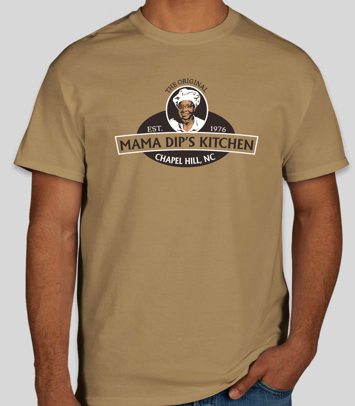Mama Dip's Gold Tee Shirt | Mama Dip's Kitchen